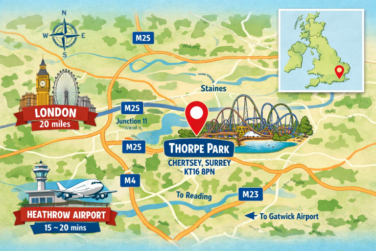 How to Get to Thorpe Park (2026) | Best Routes, Parking and Family Tips
